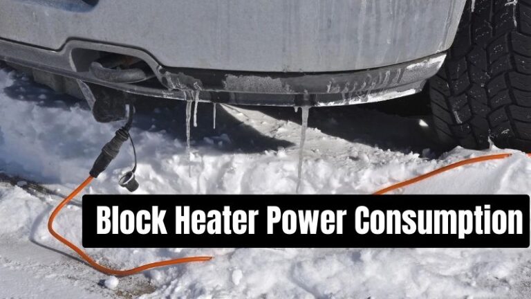 Engine Block Heater Power Consumption Calculator (All Sizes)